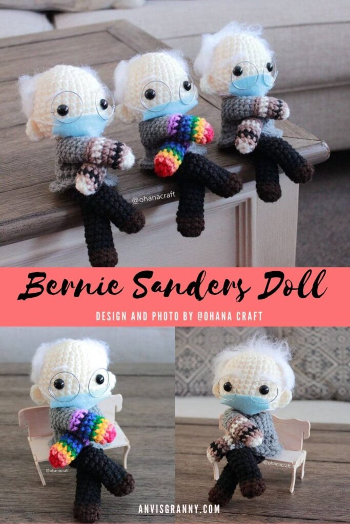 10 Best Bernie Sanders Mittens Patterns - Anvi's Granny